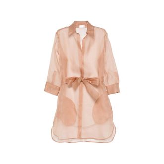 Mazzarelli Organza Sheer Shirt