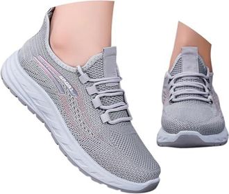 Generic Chaussure Femme Ete Pas Cher Baskets sans La&ccedil;Age Lacet Legere Basket Enfiler Facile Plat Marche Sport Chaussures D&eacute;contract&eacute;es en Toile Jogging Peu Pr