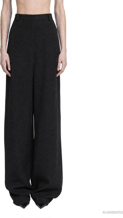 Balenciaga High-Waisted Barrel Pants
