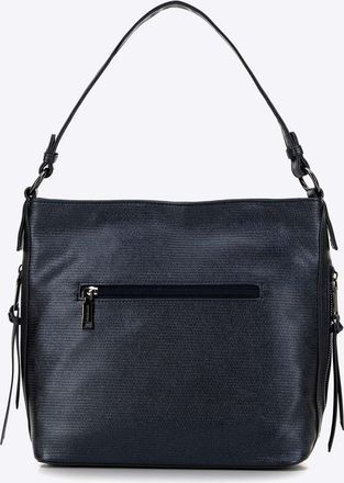 Wittchen Damenhandtasche, Tasche aus &Ouml;ko-Leder, gl&auml;nzend marineblau