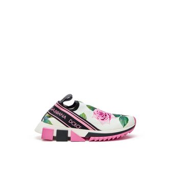 Dolce & Gabbana Sorrento Slip-On Print Sneaker - - Shoes - Damen - Rosa - 36 EU