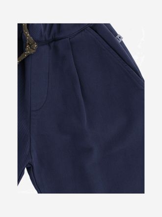 1+ in the family Boys Pants Stretch Cotton Blue Trousers