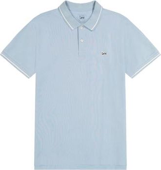 Lee Pique Polo, Shy Blue, M Hommes