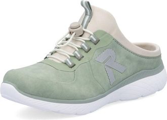 Rieker Damen Low-Top Sneaker M5056, Frauen Halbschuhe,Freizeitschuhe,Turnschuhe,Laufschuhe,stra&szlig;enschuhe,Strassenschuhe,gr&uuml;n (52),41 EU / 7.5 UK