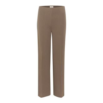 Soaked In Luxury Elastische Taille Straight Leg Hose Morel - - Trousers - Damen - Braun - L