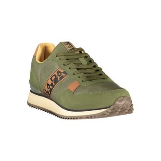 Napapijri Logo-Embroidered Lace-Up Sneaker - Green