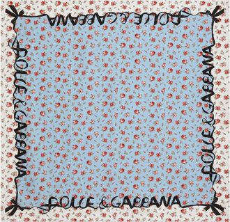 Dolce & Gabbana Silk foulard with Roselline print - DOLCE & GABBANA - gender_Woman
