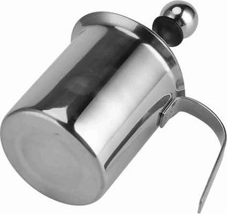 CHICIRIS Pongnas Mousseur &agrave; Lait, Mousseur &agrave; Lait &agrave; Pompe Manuelle en Acier Inoxydable avec Double &eacute;cran &agrave; Mousse et Poign&eacute;e Facile &agrave; Saisir, pour Chocolat Cha