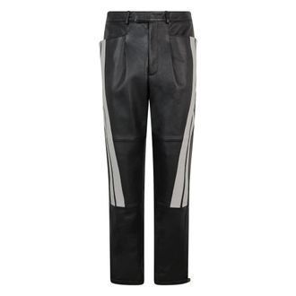 Moschino Lederhose - - Trousers - Herren - Schwarzk - M