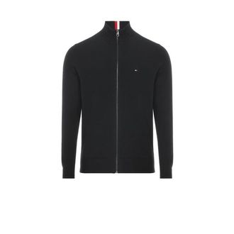 Tommy Hilfiger Weste aus Bio-Baumwolle in Schwarz