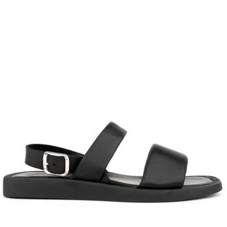 Sergio Moretti Offene flache Sandalen - - Shoes - Damen - Schwarzk - 38 EU