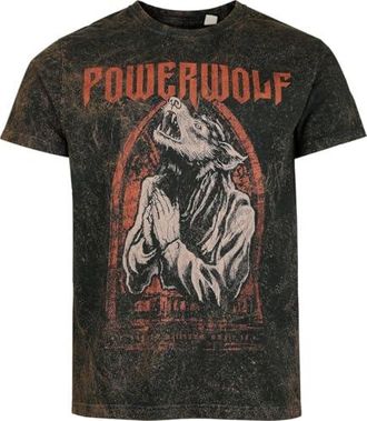 Powerwolf Lupus Dei Homme T-Shirt Manches Courtes Rouille XL 100% Coton Regular/Coupe Standard