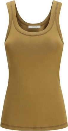 Christophe Lemaire Femme, Tops, Brun, Taille: 38 FR D&eacute;bardeur C&ocirc;tel&eacute; en Coton