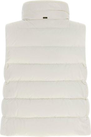 Herno Technical Satin Padded Vest - White