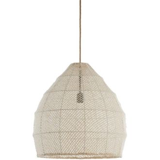 Light & Living Light & Living - suspension - Makassar - beige - textile - E27