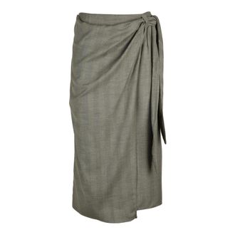 Marella Femme, Jupes, Vert, Taille: 42 FR Jupe portefeuille midi
