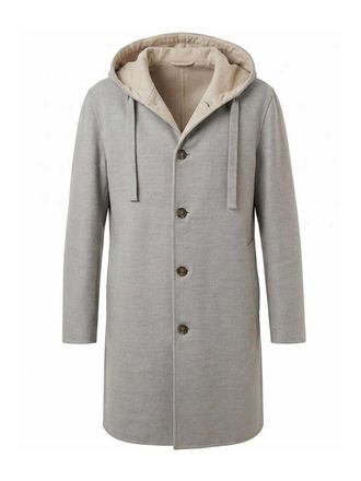 Lardini Knielanger Mantel - Grau