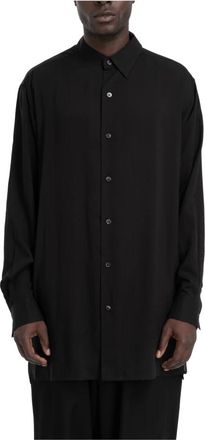 Yohji Yamamoto Homme, Chemises, Noir, Taille: M Detachable Shawl Blouse
