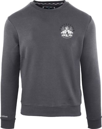 Aquascutum Sweatshirt f&uuml;r Herren, Rundhalsausschnitt (Schwarzgrau)