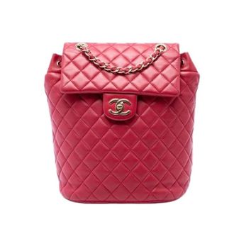 Chanel Pre-owned gesteppter Lammleder-Rucksack - - Pre-owned - Damen - Rot - ONE SIZE