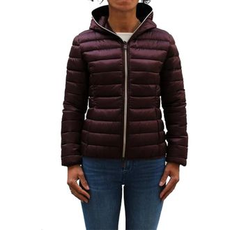 Save The Duck Doudoune courte &agrave; capuche - Femme - Vestes - Violet - Taille: 36 FR