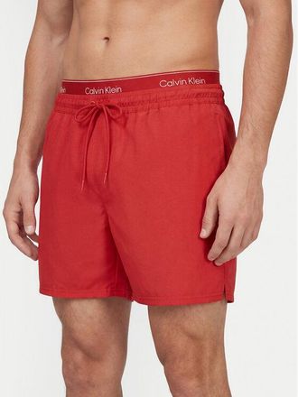 Calvin Klein Swimwear Badeshorts LV00N61024 Rot Regular Fit
