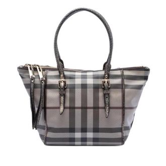 Burberry Pre-owned Canvas Shoulder Bag - - Pre-owned - Damen - Grau - ONE SIZE