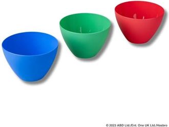 Dr. Oetker Dr Oetker 2965 mini bol, bol mixeur, bol à mixer, ustensile de cuisine, Peppa Pig plastique, Bleu, Vert, Rouge, 15 cm