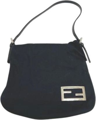 Fendi Sac bandouli&egrave;re en satin Pre-owned - Femme - Pre-owned - Noir - Taille: ONE Size
