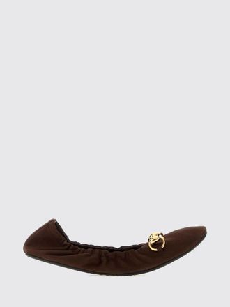 Gucci Ballerines Prima en daim avec mors Horsebit