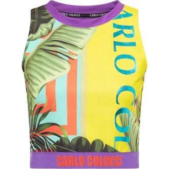 Carlo Colucci Bunt bedrucktes Racer Top Cumer - - Tops - Damen - Mehrfarbig - S