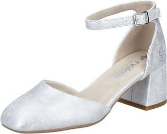 Rieker Mules Femmes 44762, Pointure:41 EU, La Couleur:Argent
