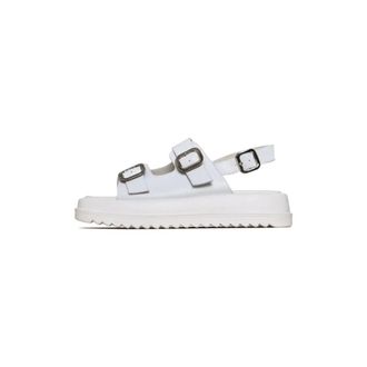 Cesare Gaspari Sandales compens&eacute;es &agrave; boucle - Femme - Chaussures - Blanc - Taille: 39 EU