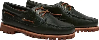Timberland Suede Leather with Lug Sole Boat Shoe - Green