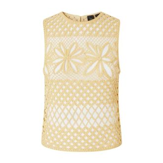 Pinko Pinko, Femme, Tops, Jaune, Taille: 38 FR Haut Jaune pour Femmes
