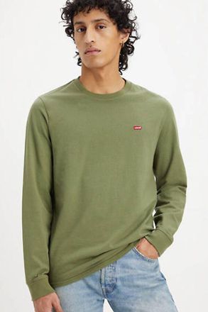 Levi's T Shirt Manche Longue Original Housemark - Homme - Vert / Bluish Olive - 2XL