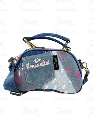 Braccialini Femme, Sacs, Bleu, Taille: ONE Size Candy Bowler S