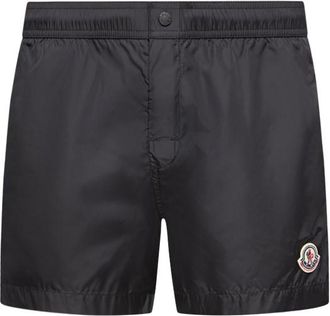 Moncler Moncler Logo Swim Shorts, Men, Black, Size: Xxl