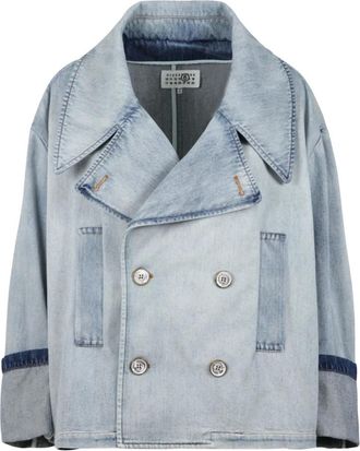 Maison Margiela Femme, Vestes, Bleu, Taille: 40 FR Denim Peacoat