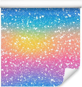 OEM Carta Da Parati Glitterata Nei Toni Dellazzurro E Del Rosa Cipria Per Soggiorno E Camera Da Letto, 50x1000 Cm