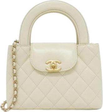 Chanel Sac bandouli&egrave;re en cuir dagneau Pre-owned - Femme - Pre-owned - Beige - Taille: ONE Size