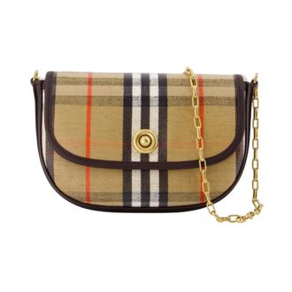 Burberry Mini Highlands Chain Umh&auml;ngetasche - - Bags - Damen - Beige - ONE SIZE