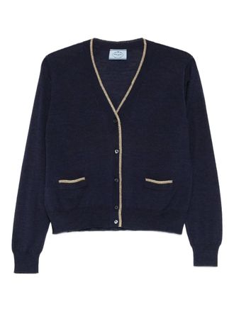 Prada cardigan à col v - Noir