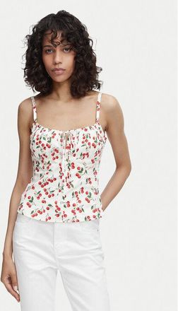 Guess Top W6YH97 W4497 Wei&szlig; Regular Fit