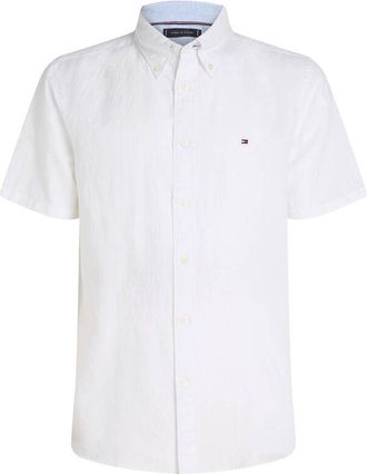 Tommy Hilfiger Herren Hemd mit Leinen LINEN BLEND SOLID SS RF SHIRT