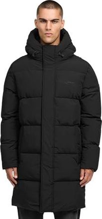 Stone Harbor Manteau dhiver pour homme (S-3XL) doublé en polaire matelassé avec capuche - B771, Noir, M