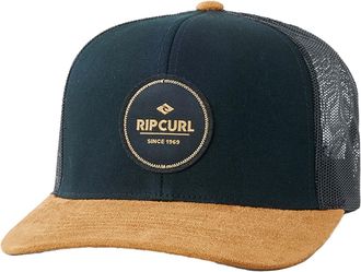 Rip Curl Herren Icons Trucker Hat, Mesh Back Cap Snapback for Men, Adjustable Hut, Schwarz/Hellbraun 243, Einheitsgr&ouml;&szlig;e