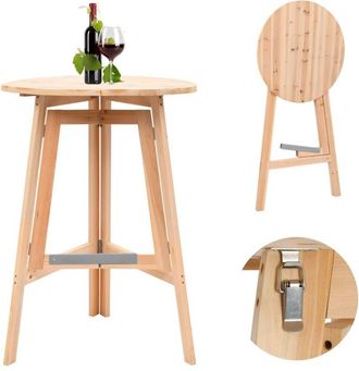 vidaXL Klappbarer Bartisch 78 cm Tannenholz - Vidaxl