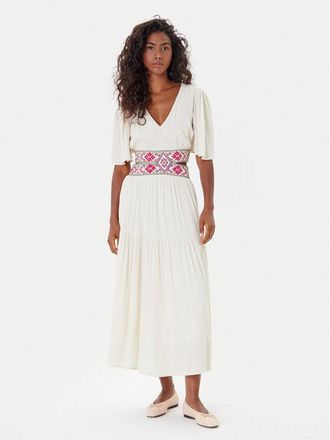 Desigual Sommerkleid Element 25SWVW98 Wei&szlig; Regular Fit