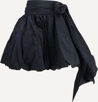 Blumarine Taffeta Skirt with Side Bow Female 40